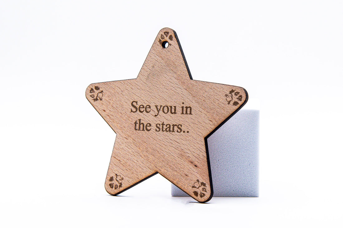 WMS01 Wooden Memory Stars – Sarah Brown Cards